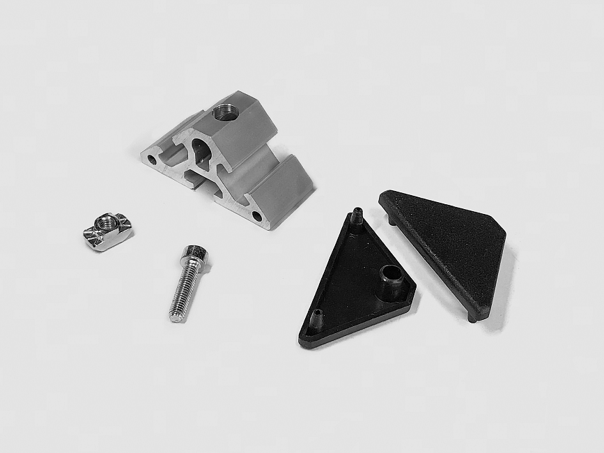 Угловой соединитель 40х40, 45 град., A711